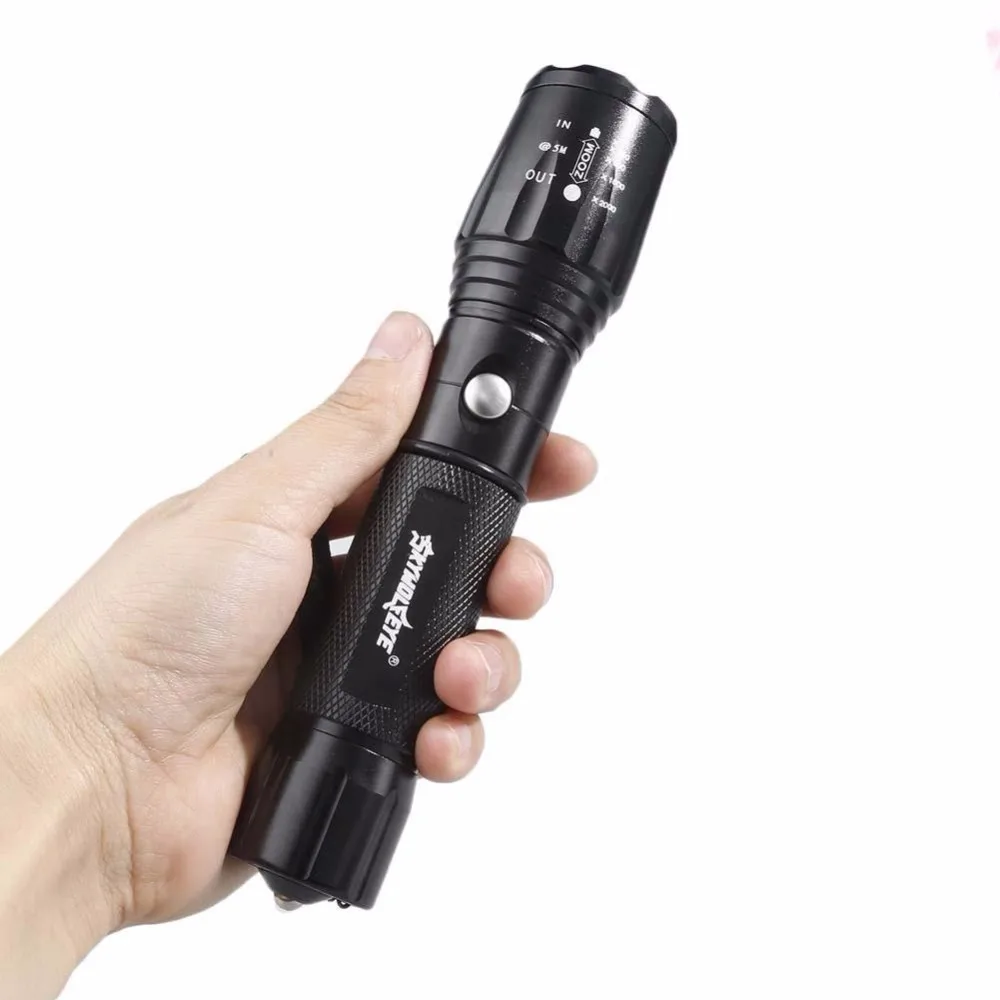 2017 Hot sale XML T6 LED 18650 Flashlight Torch Lamp Light Outdoor 3000 ...