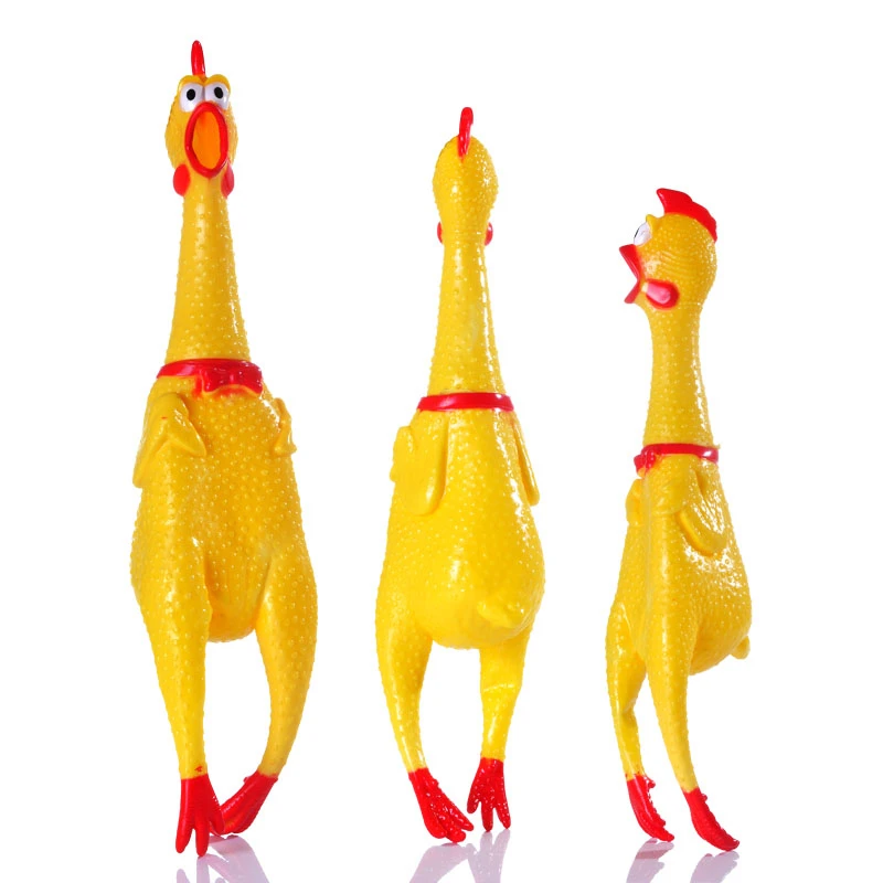 Small-Size-17CM-Yellow-mini-Screaming-Rubber-Chicken-Pet-Dog-love-Toy ...