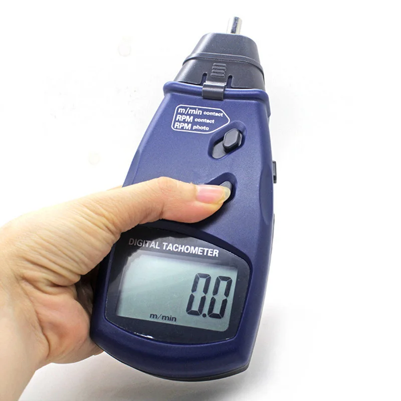 Professional Photoelectric Contact Tachometer Non-contact Surface Speed ...