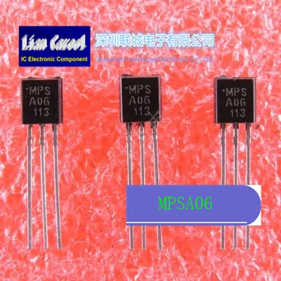 Mpsa06 a06 npn 0.5a80v, produto novo, 500|npn| - AliExpress