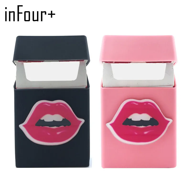 Hot Cute Red Lips 3D Badge Silicone Cigarette Box Cigarette Case Cover ...