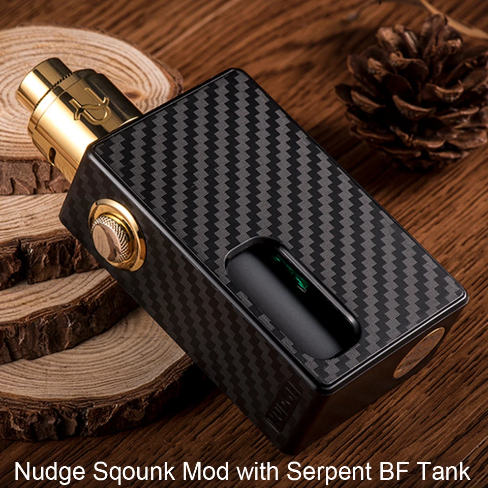 Original Wotofo Nudge Squonk Box Mod with Serpent BF RDA Starter Kit ...