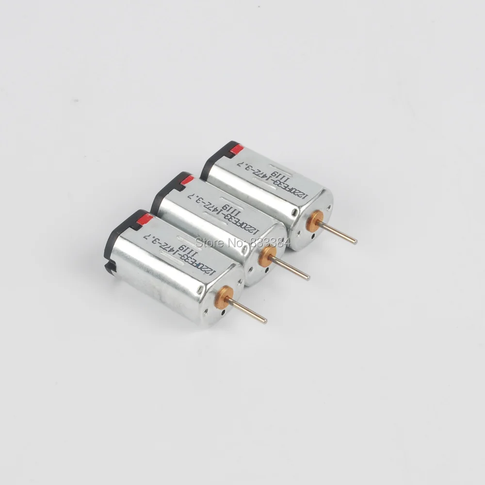 High speed 10pcs 1.5V 4.5V DC N30 mini motor long axis with cable toy ...