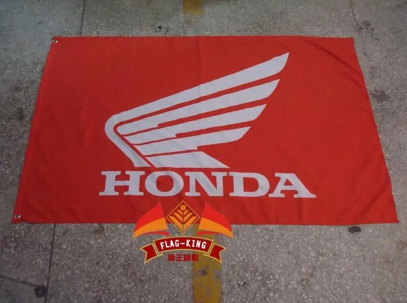 Bandeira honda racing, tamanho 90x150cm, 100% poliéster, bandeira king ...