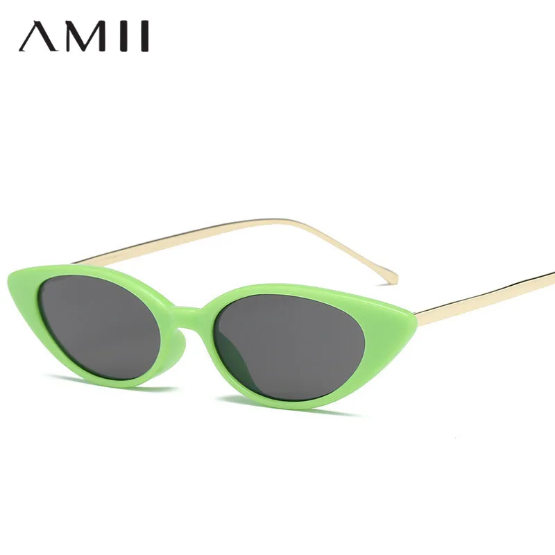 Amii 2018 Bonito Sexy Oval Óculos De Sol Das Mulheres Novas Retro Black