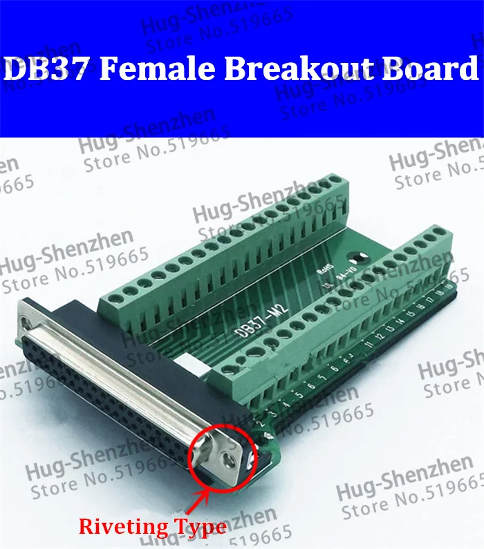 DB37 female Signal Module Terminal Breakout Board Riveting type ...