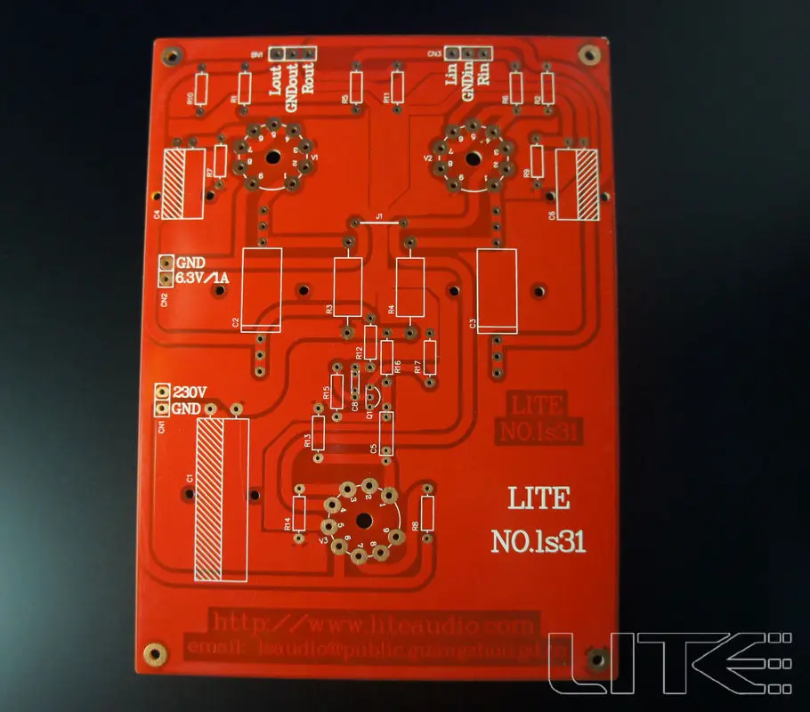 LITE LS31 PCB Tube Preamplifier PCB Empty Board 5842 Tube Amplification ...