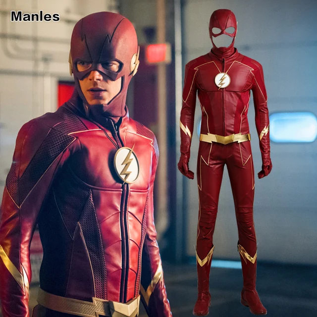 A Temporada de Flash 4 Cosplay Barry Allen Superhero Costume Outfit ...