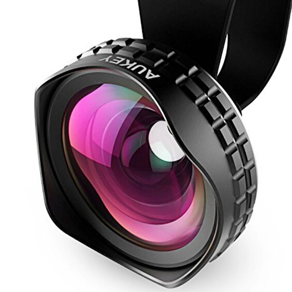 Aukey Optic Pro Lens 18MM HD Wide Angle Cell Phone Camera Lens Kit 2X ...