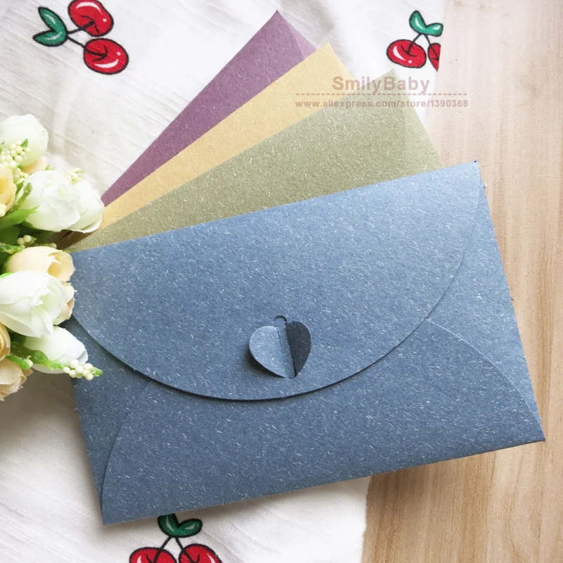 8pcs 17.5*11cm Vintage Color Envelopes Invitation Envelope Cover Gift ...