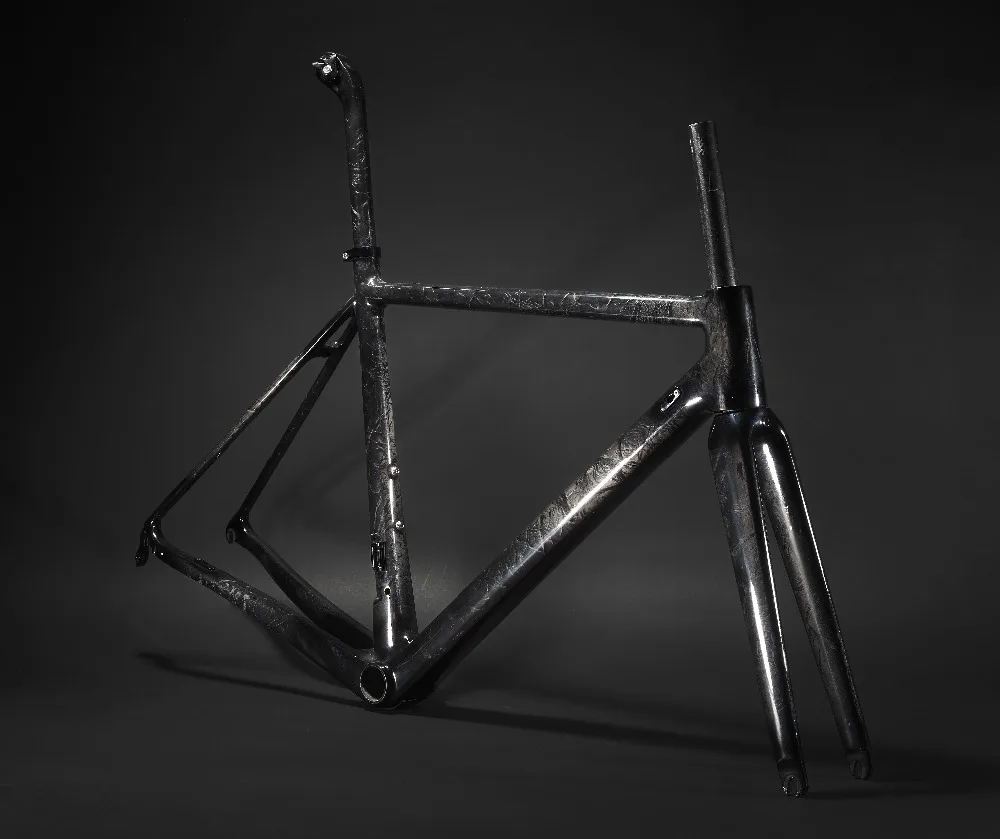 Oem Full Road Bike Frame Carbon Marble Weave Frame Glossy Matte Carbon ...