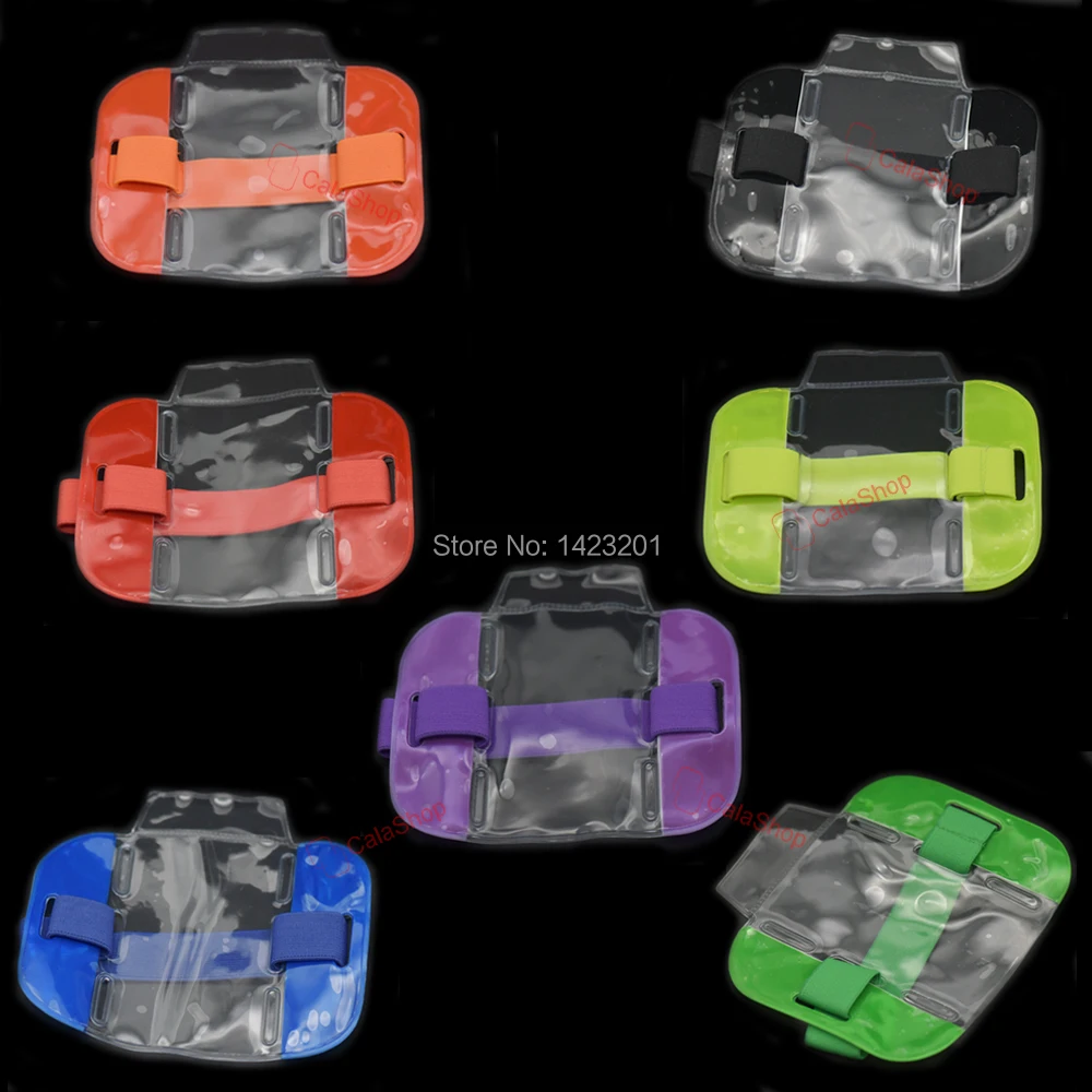 2/5/10 Pcs / Lot Armband ID Card Name Tag Badge Holder + Adjustable ...