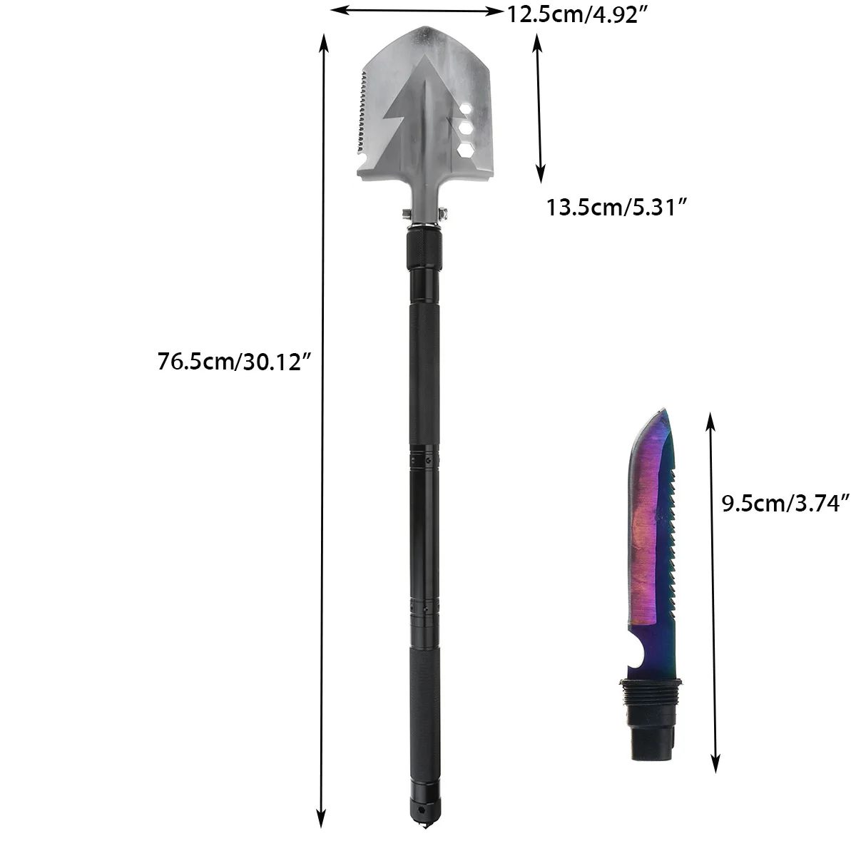 Doersupp Multifunctional Portable Folding Shovel Military Tactical ...