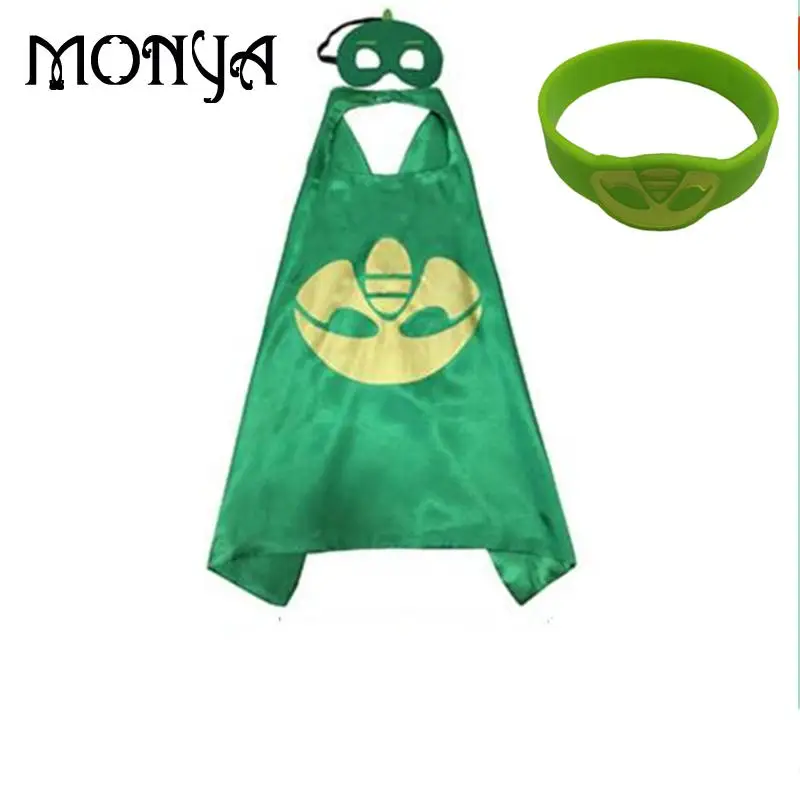 Купить плащ маски catboy гекко owlette пластик браслет Кейп маски ...