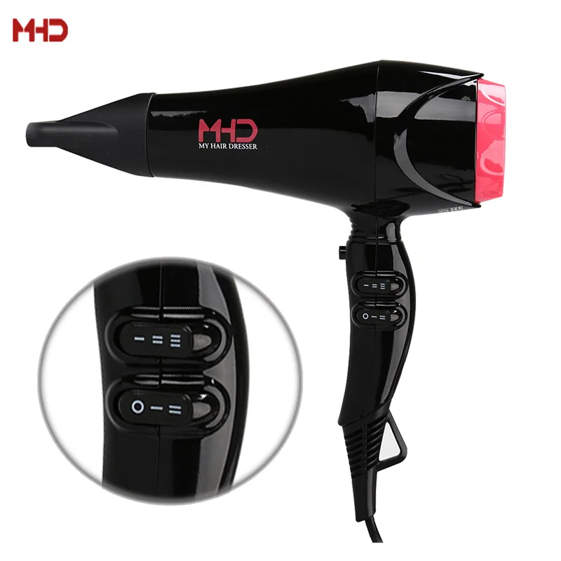 Mhu Pro Powerful Hair Dryer Ceramic Negative Ions Hair Blow Dryer With