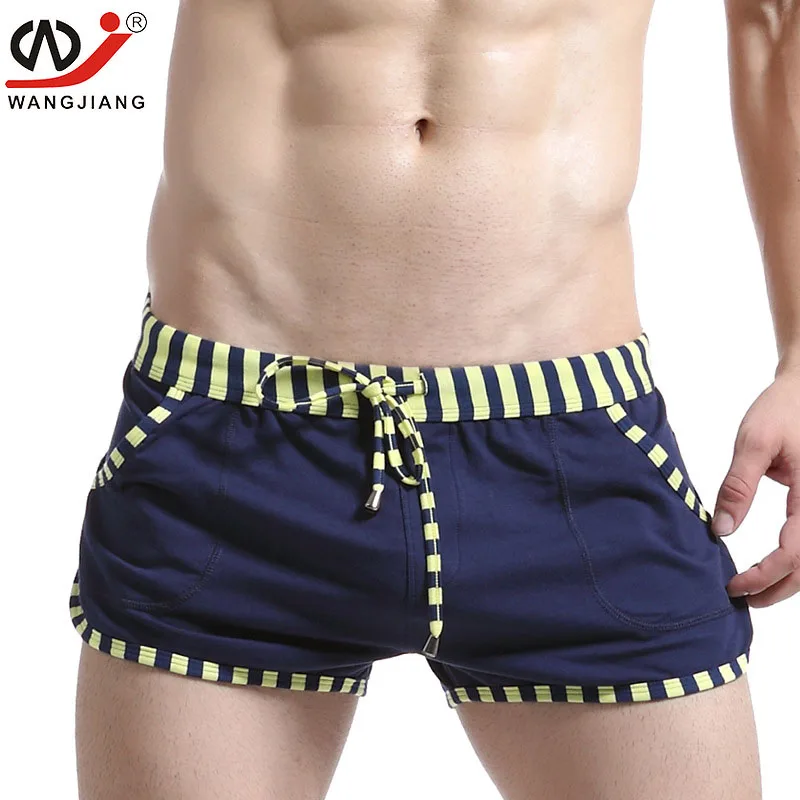 Sexy Underwear Mens Boxers High Quality Cotton Housewear Broad Shorts ...