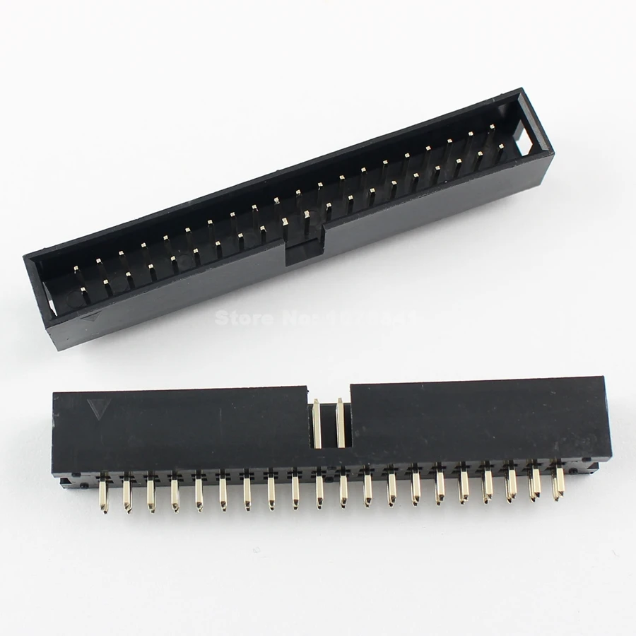PCB Male Header Socket Set 10Pcs 2.54mm 2x20 Pin (40 Pin) Straight Male ...