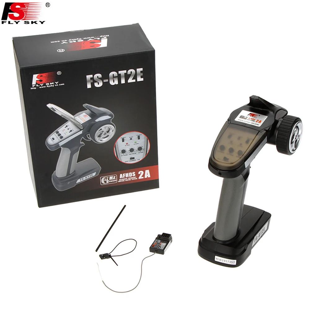 1pcs Original Flysky FS GT2E AFHDS 2A 2.4g 2CH Radio System Transmitter ...