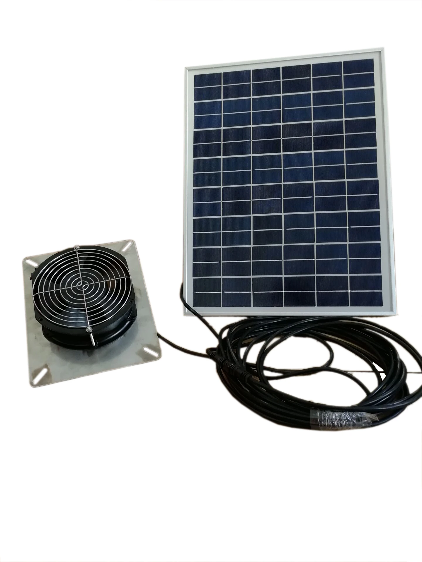 250CFM Stainless Steel Solar Powered Crawlspace Ventilator Subfloor Fan ...