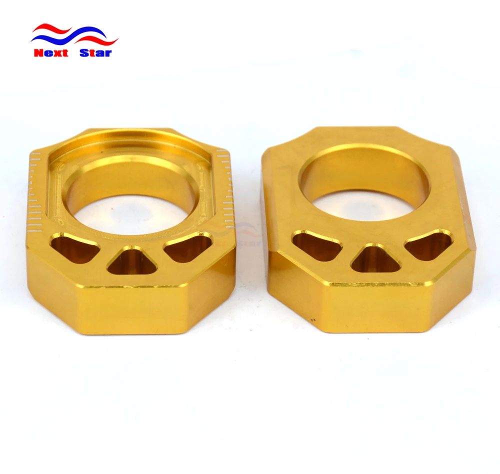 Gold Cnc Rear Chain Adjuster Axle Block For Suzuki Rmz250 Rmz450 Rmz ...