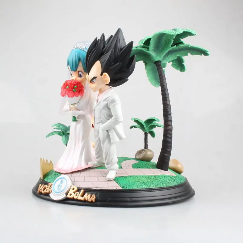 22cm Dragon Ball Z Vegeta Bulma marry Trunks Action Figure PVC New ...