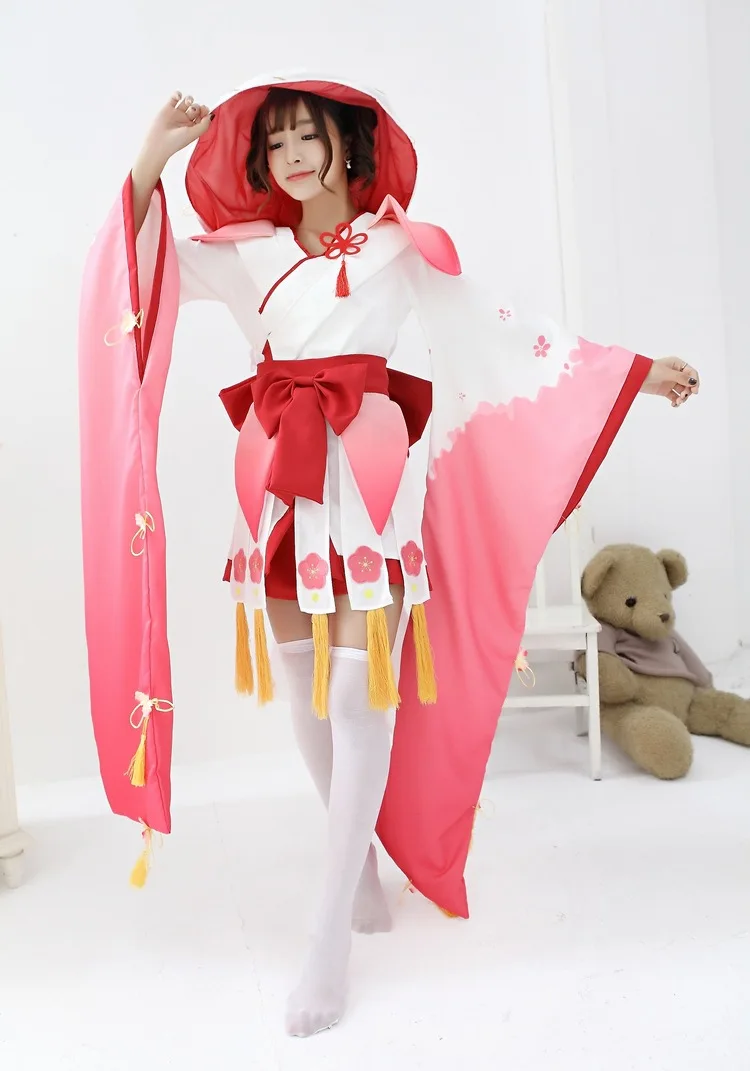 Shikigami Game Role Play Costume Anime Clothing Kawaii Kimono Dress Top ...