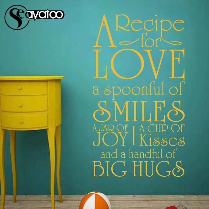 Yummy Recipe Word Decal