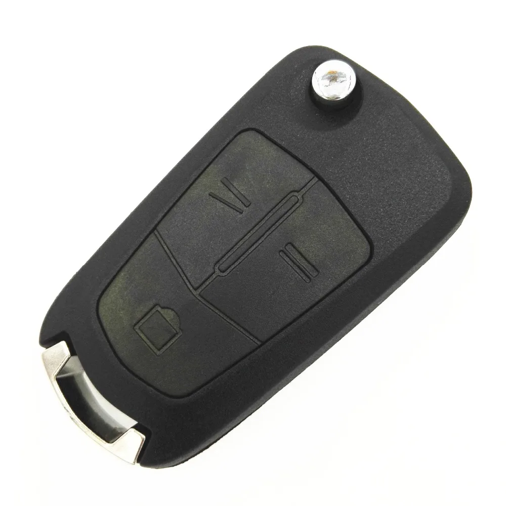3 Buttons Uncut Folding Flip Remote Key Case Shell Fob For Vauxhall ...