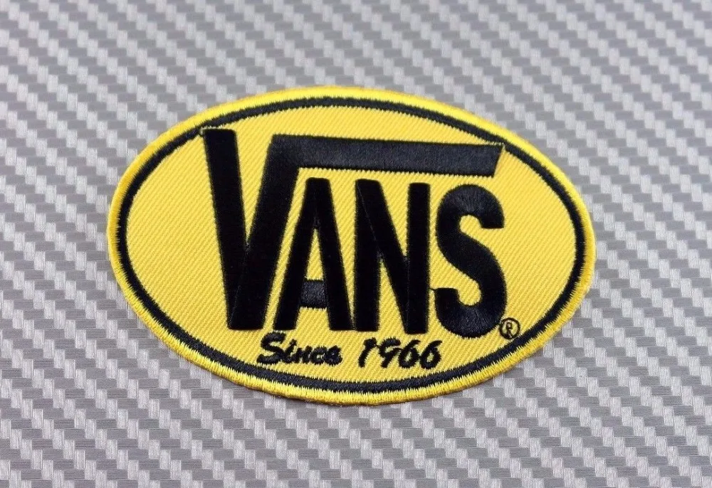 High Quality Woven Patch Iron Sew Logo Vans Off The Wall Skateboard ...