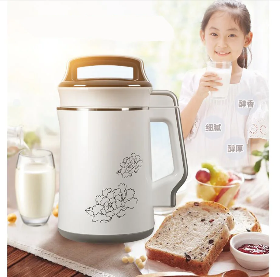 New Fully Automatic Soymilk Maker 1300ml Capacity Household Free Filter Soybean Milk Machine In