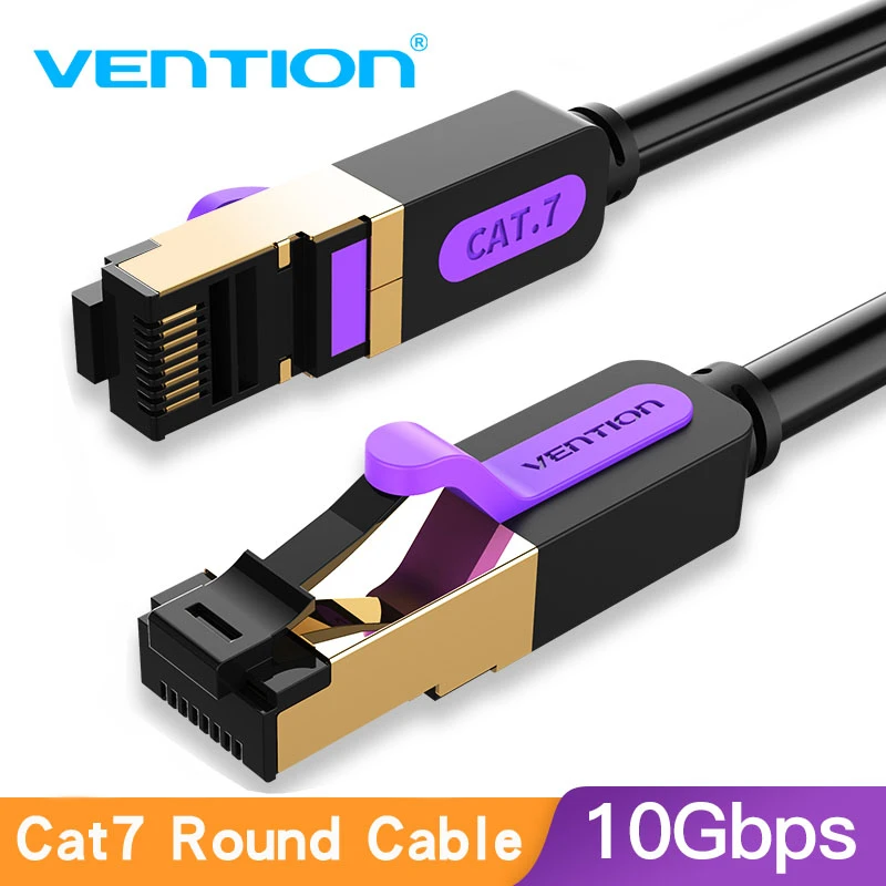 Cabo Ethernet Vention Cat7 RJ45 Cabo LAN SSTP Rede Internet 1m 2m 3m 5m ...