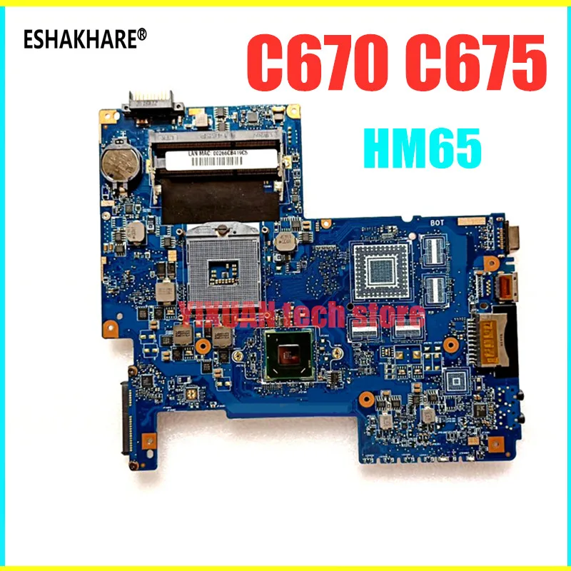 ESHAKHARE laptop motherboard H000033480 for Toshiba C675 C670 ...