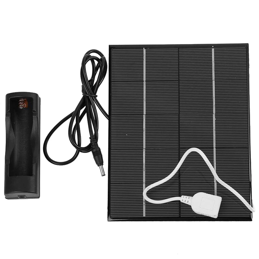 3.5W 5V Solar Panel Charging For 18650 Rechargeable Battery+Solar Cell ...