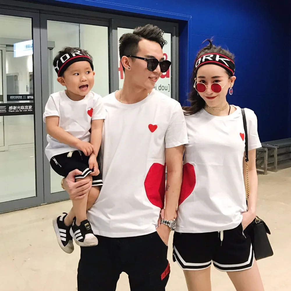 Family look family T shirt Matching Mother and Daughter Clothes Father ...