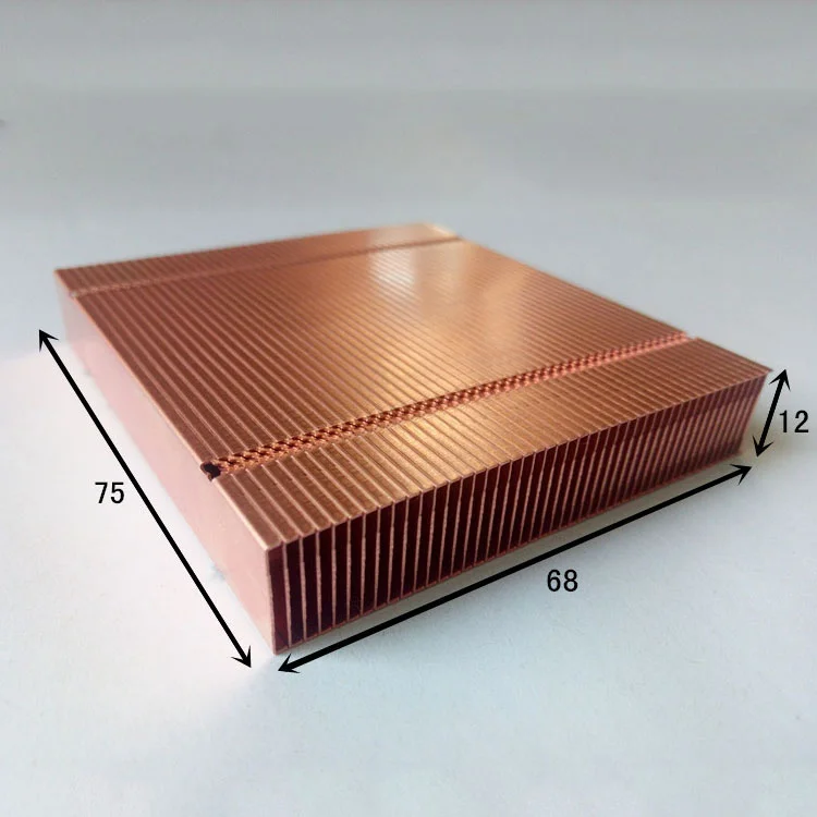68-75-12mm-Pure-Copper-Cooling-fins-finned-DIY-Lengthening-or ...