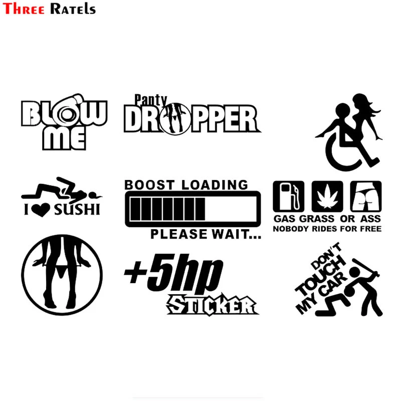 Three Ratels #ftz-3 15x15cm Funny Popular Vinyl Car Stickers Decal ...