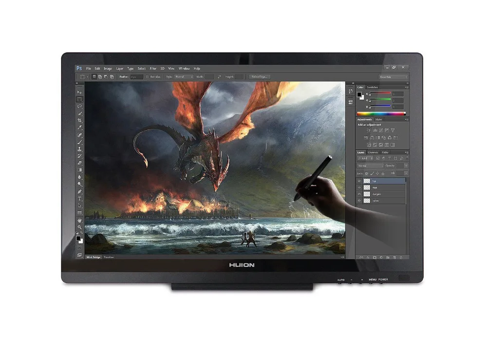 Huion New GT220 v2 21.5 "IPS HV Display Tablet Monitors 1920x1080 High ...