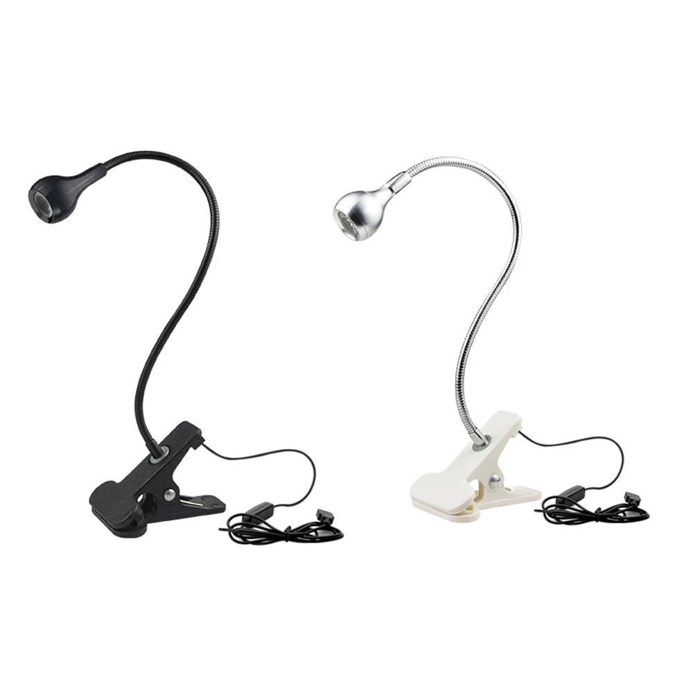 구즈넥 클립 홀더 Usb 전원 Led 책상 램프 유연한 클램프 독서 Led 테이블 램프 침대 옆 책 조명 백라이트 책탁상 램프