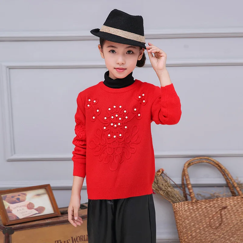 Christmas Sweater Girls Clothes Pullover Kids Teenage Girl Sweaters ...