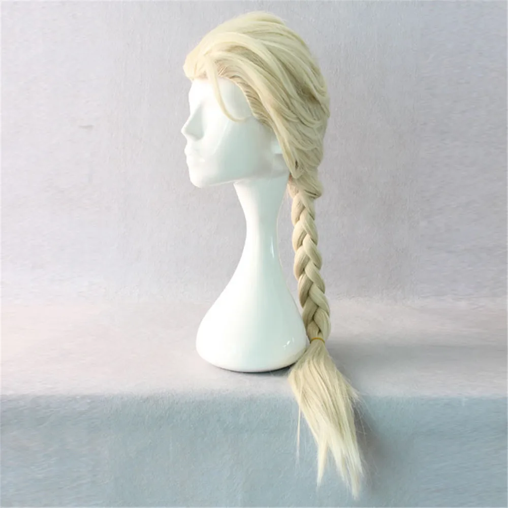 Princess Elsa Wig Ice Queen Costume Elsa Cosplay Halloween Accessories ...
