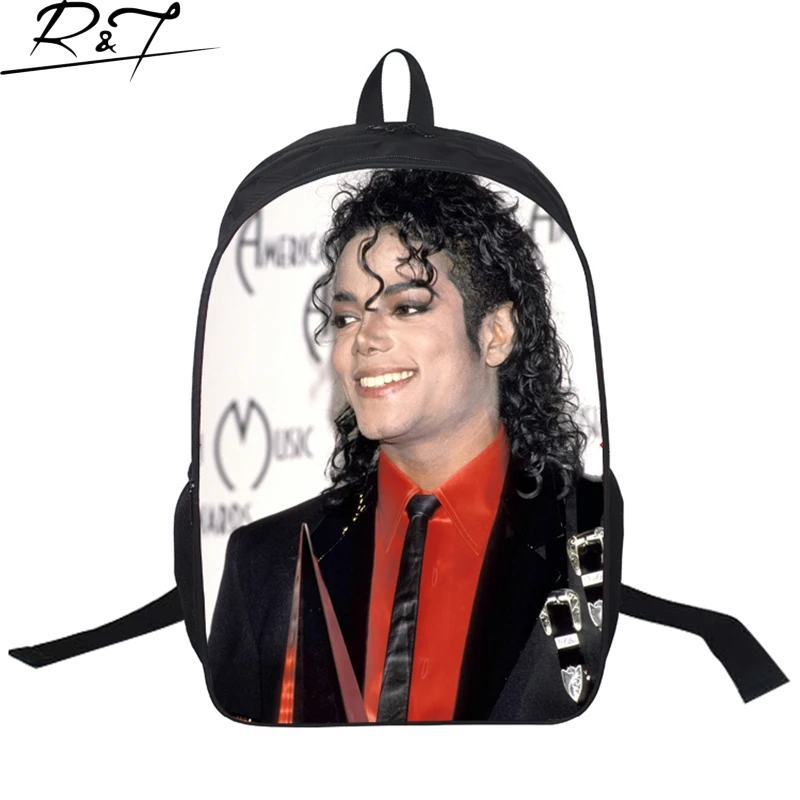 2016 New Michael Jackson backpacks for teenage boy,cool Michael ...