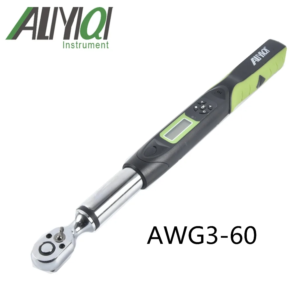 ALIYIQI 60N.m 3/8 Digital Torque Wrench AWG3-60 Bidirectional Ratchet ...