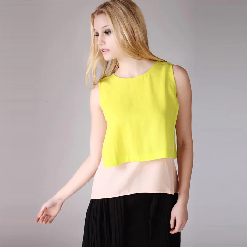 New 2014 High Quality Fashion Sexy White and Yellow Rave personality ...