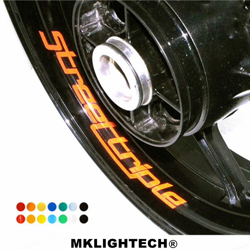 8 X CUSTOM INNER RIM DECALS WHEEL Reflective STICKERS STRIPES FIT ...