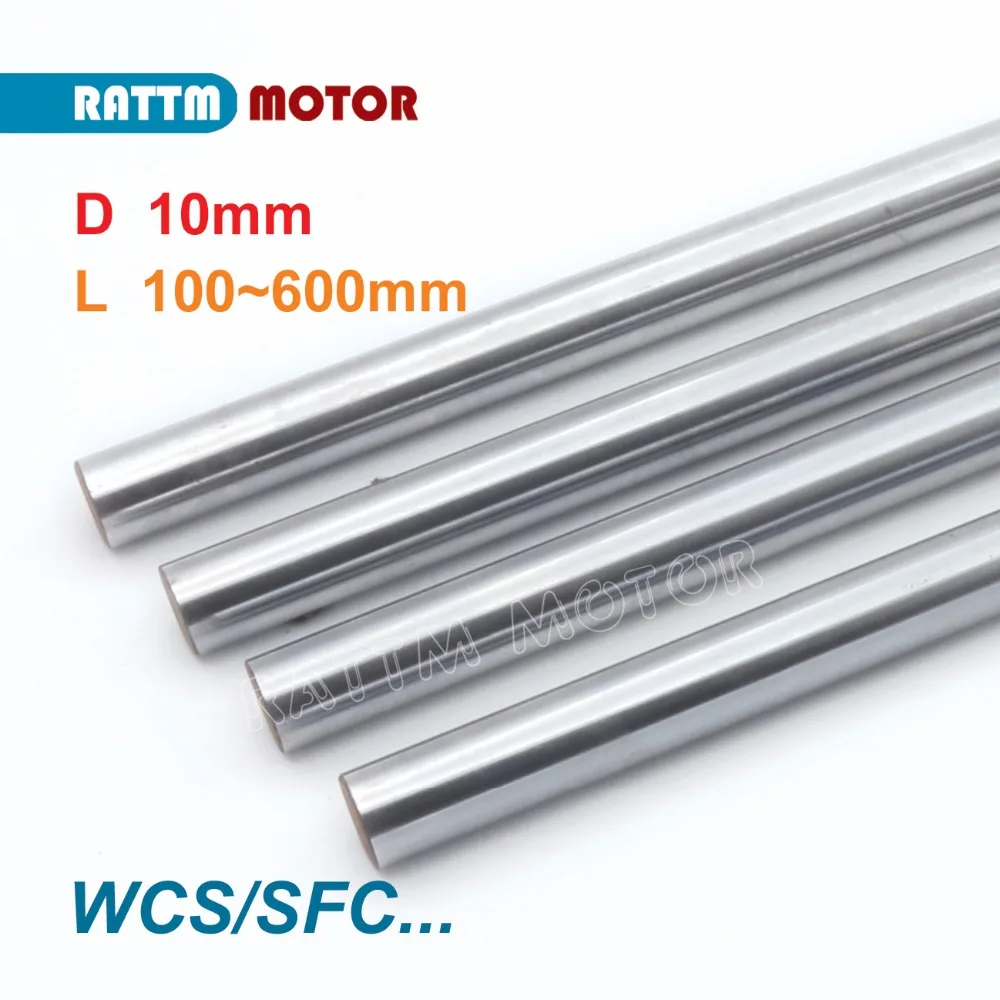 2PCS WCS10mm L150/200/300/400/500/600/700mm chrome plated linear round ...