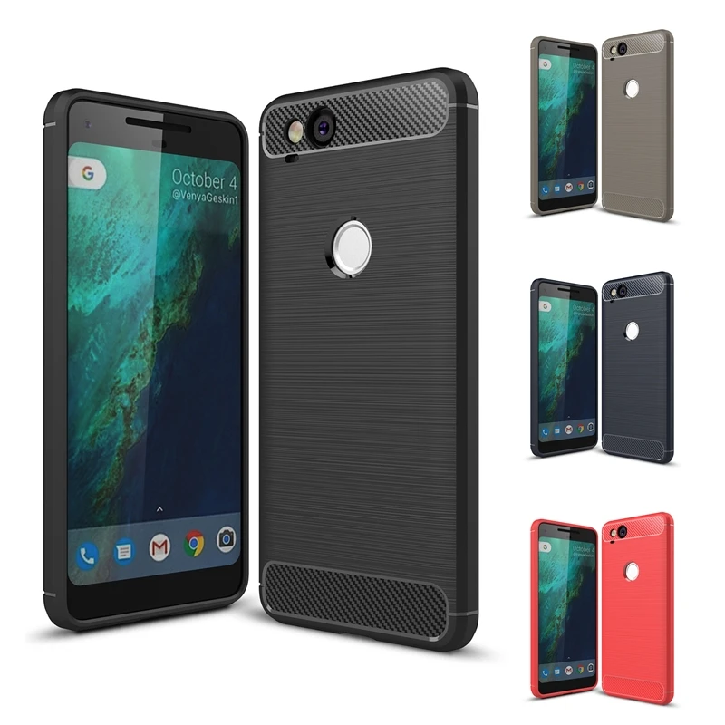 Luxury Brushed Carbon Fiber Texture Phone Case For Google Pixel XL ...