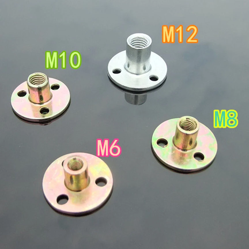 Three Holes Locking Flange Nut M6 M8 M10 M12 Iron Metal Thread Flange ...