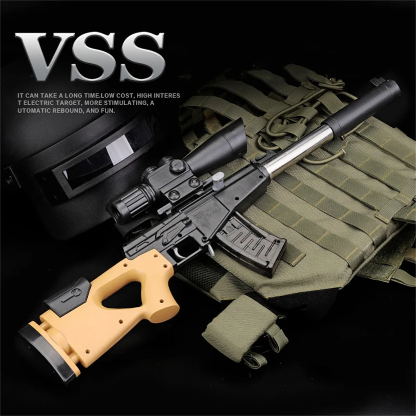Hot VSS Toy Rifles Gun Manual Sniper Rifle With Orbeez Water Bullets ...