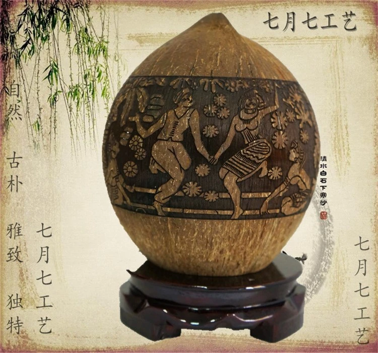 Caliente Hainan especialidades de coco coco tallado de artesanías de ...