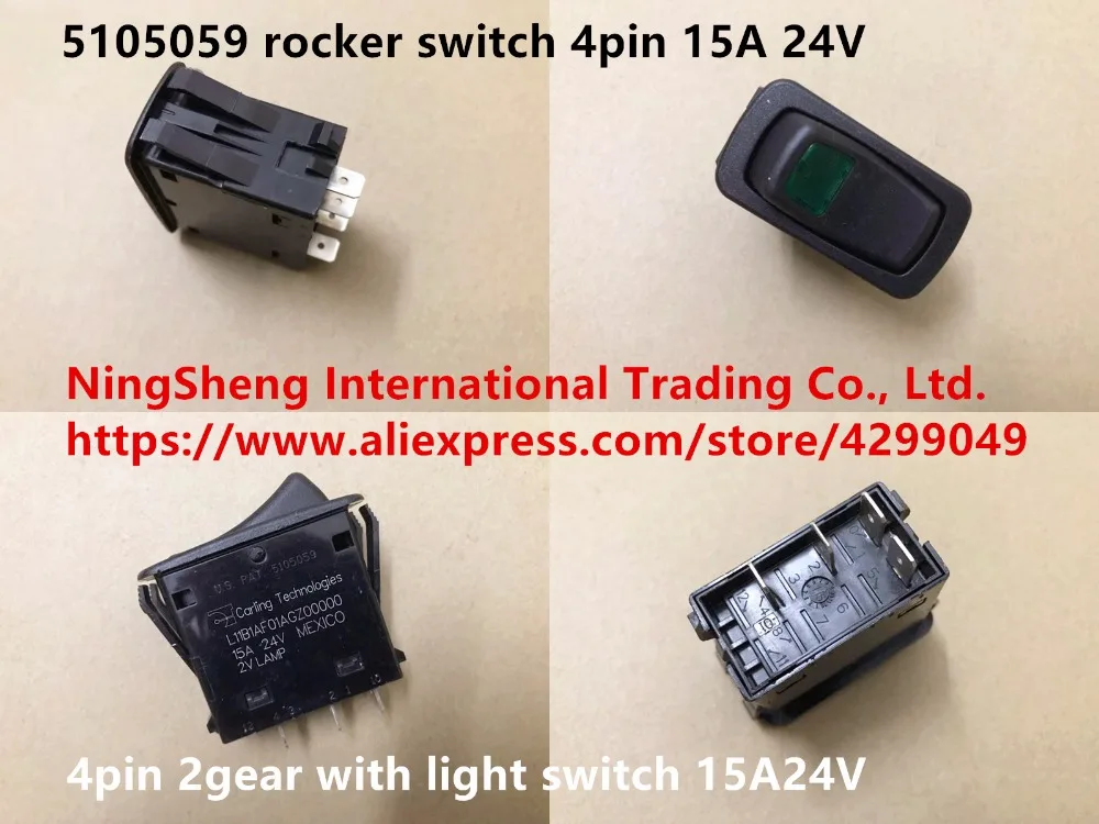 مفتاح هزاز 4pin 2 مع مفتاح إضاءة 15A24V ، أصلي وجديد 100% 5105059 ...